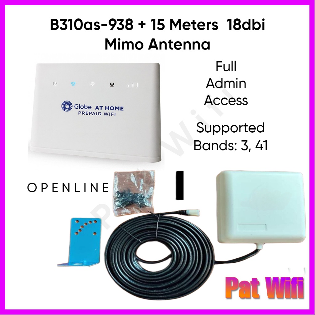 B310as-938 Prepaid Modem Openline + Without logo18dbi Mimmo antenna ...