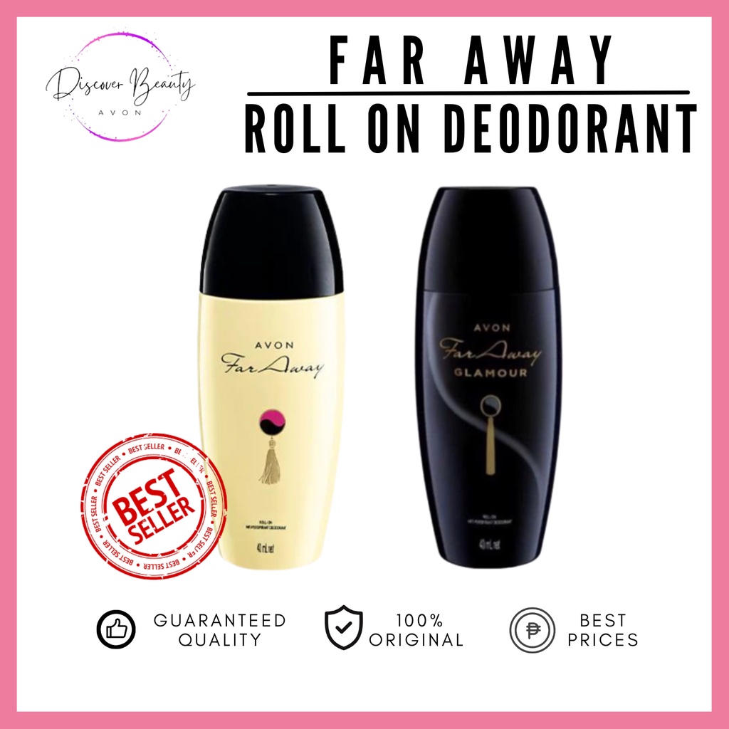 Avon FAR AWAY Roll on Deodorant 40mL - 75mL | Shopee Philippines