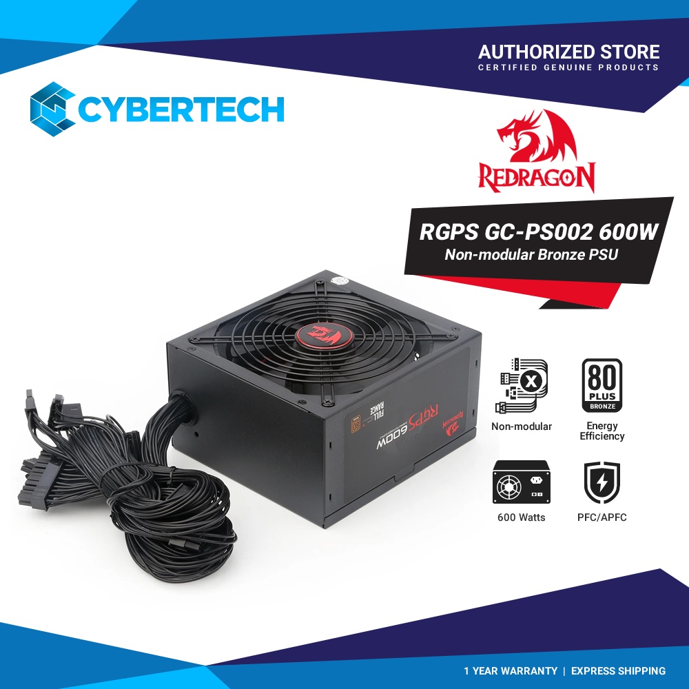 Redragon RGPS GC-PS002 500W 600W Power Supply | Shopee Philippines