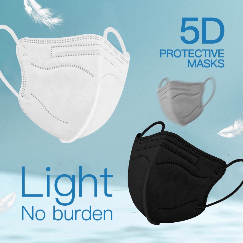 Zihang 50Pcs 5D Facemask Kn95 5Ply Effectively Protect Original ...