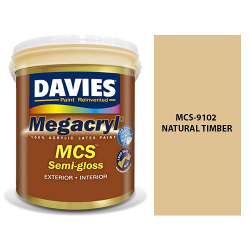 Davies Megacryl Semi-gloss MCS-9102 Natural Timber 4 Liters | Shopee ...