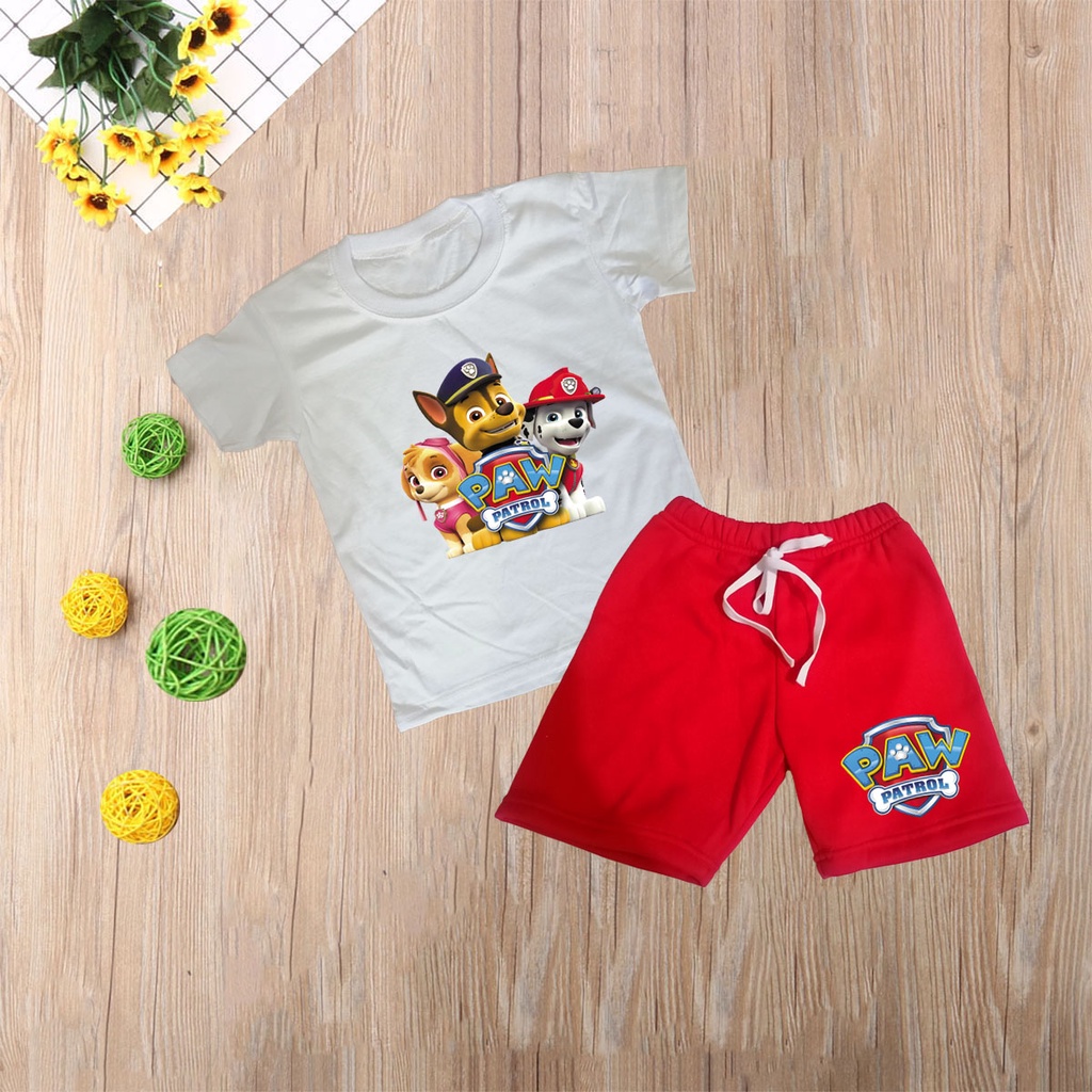 Kids Terno Short Paw Patrol for kids ootd trendy clothes new (1-11yrs ...