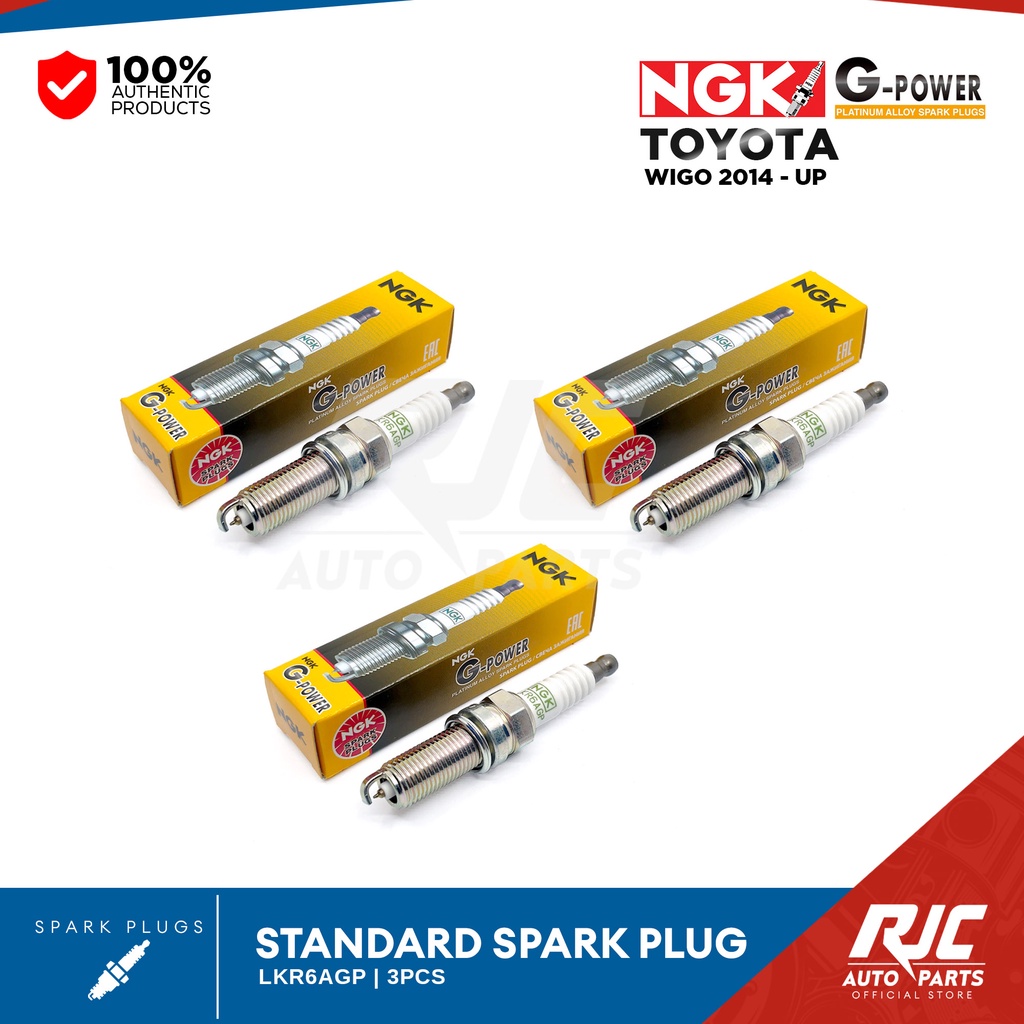 NGK Platinum Spark Plug for Toyota Wigo 2014 - UP LKR6AGP 3pcs | Shopee ...