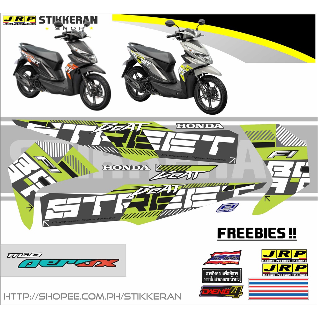 HONDA BEAT FI STREET STOCK DECAL | Shopee Philippines