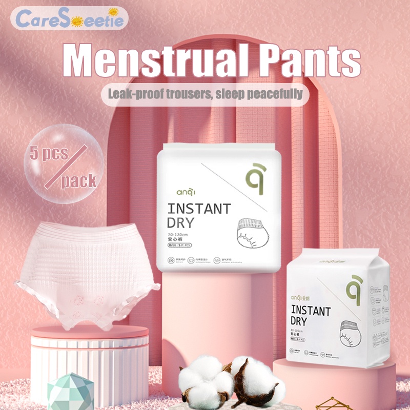 Pepersog Disposable Menstrual Pants Super Absorbent Menstrual Pants Feminine Care Sanitary ...