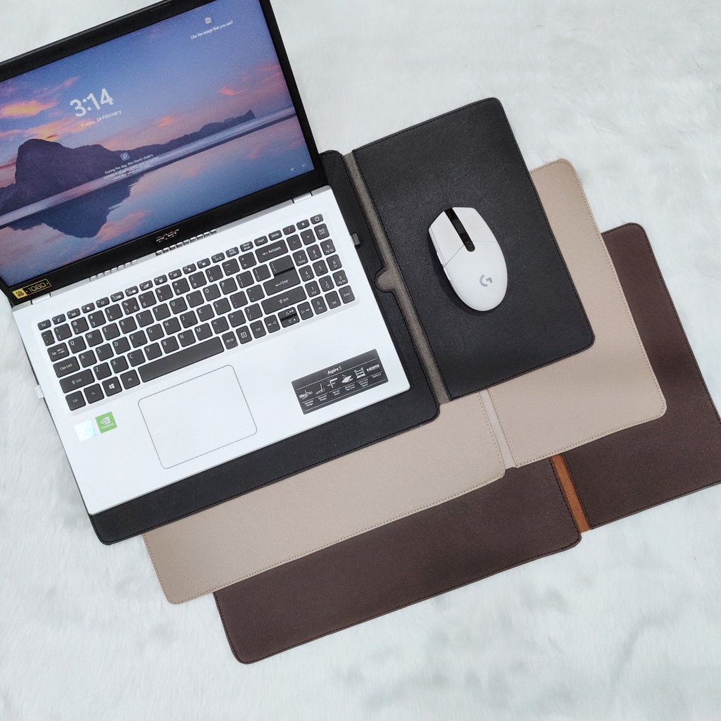 Namiholic Ria Laptop Pad with Mouse Pad l Marikina Made l Premium Vegan ...