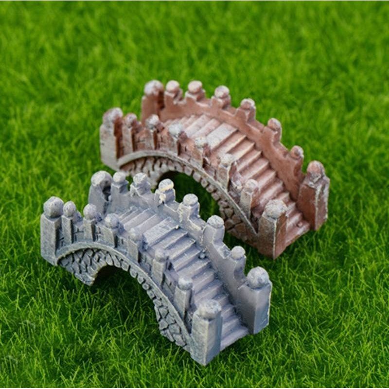 1pc Mini Bridge Fairy Garden Landscape Model Diorama Castle Dollhouse ...
