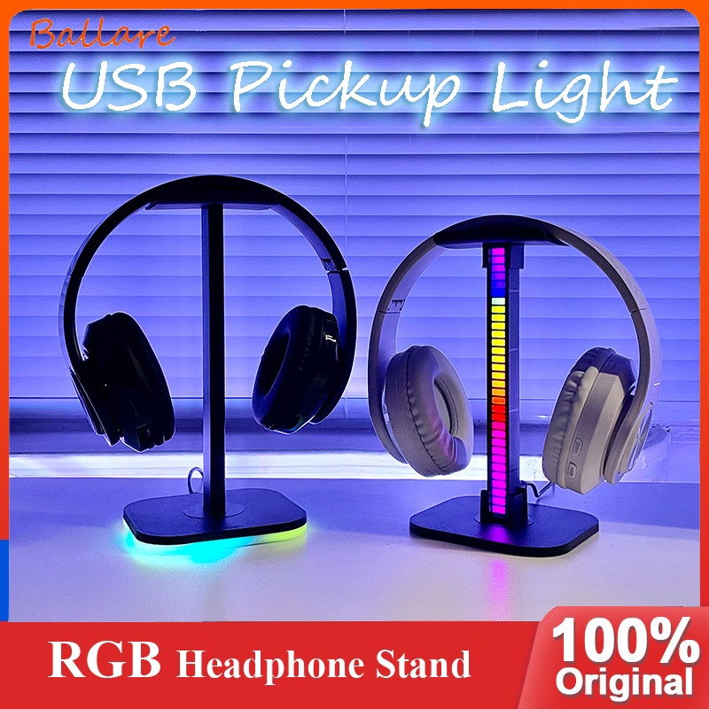 Headphone Stand with RGB Light Gaming Headset Holder Headphone Hanger ...