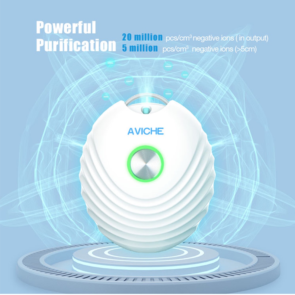 Supermax 2025 NEW AVICHE W3 Personal Wearable Air Purifier Necklace ...