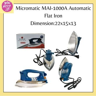 Micromatic MAI-1000A Automatic Flat Iron / Stainless Steel Flat Iron ...
