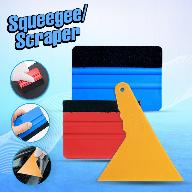 Squeegee And Triangular Film Scraper For Car Sticker Decals Application ...