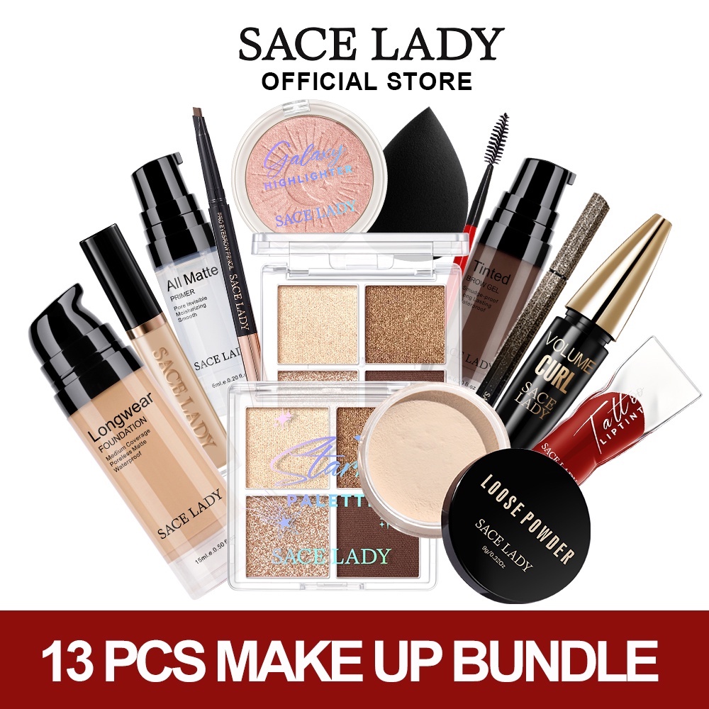 SACE LADY Makeup Combination Longwear Foundation and Concealer+Loose ...