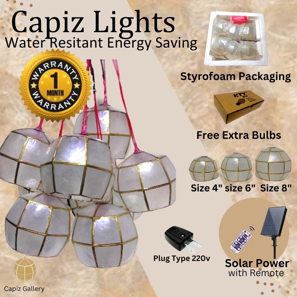 Capiz Ready to use for outdoor and indoor | Shopee Philippines