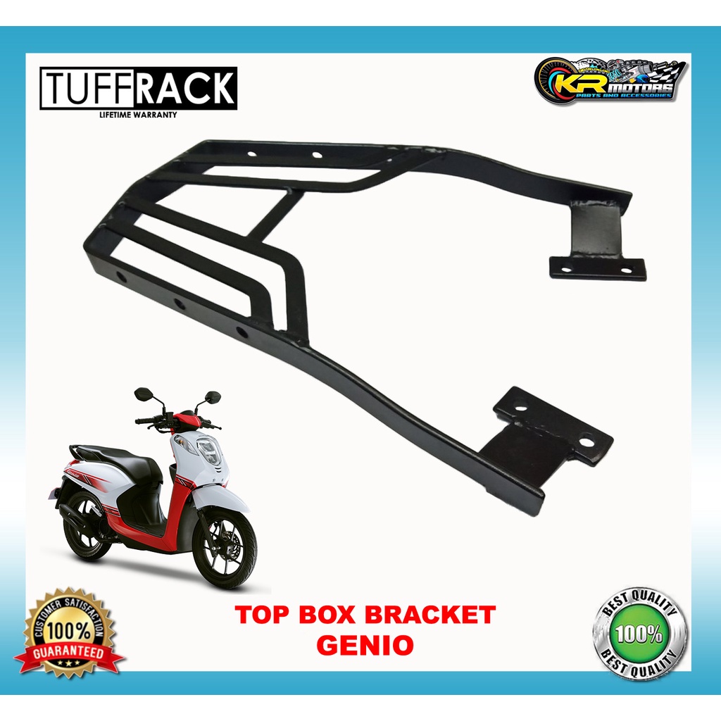 Monorack Top Box Bracket Flat Bar for Motorcycle / Scooters - TUFF Rack ...