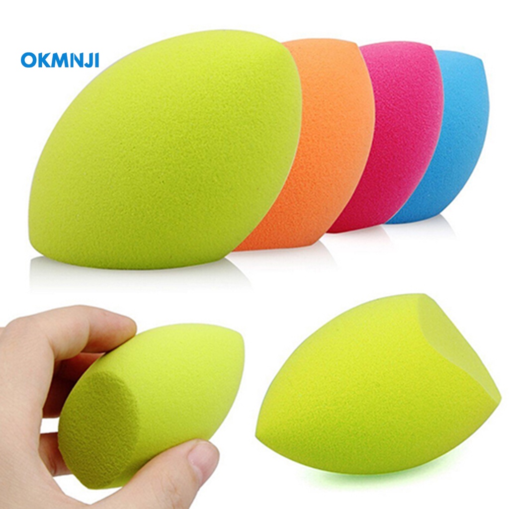 Okmnji- Beauty Smooth Powder Puff for Sun Block Olive Shape Powder Puff ...