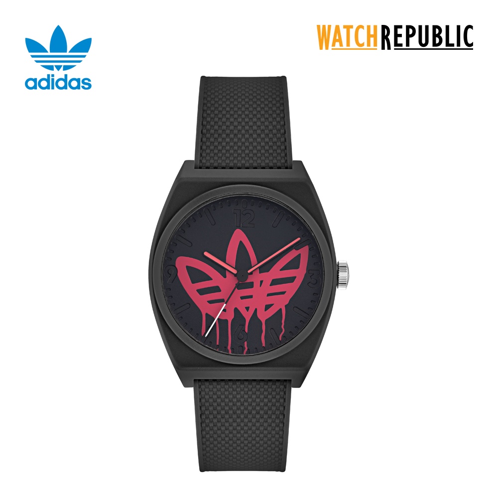 Adidas Project Two Black Resin Analog Quartz Watch For Unisex ...