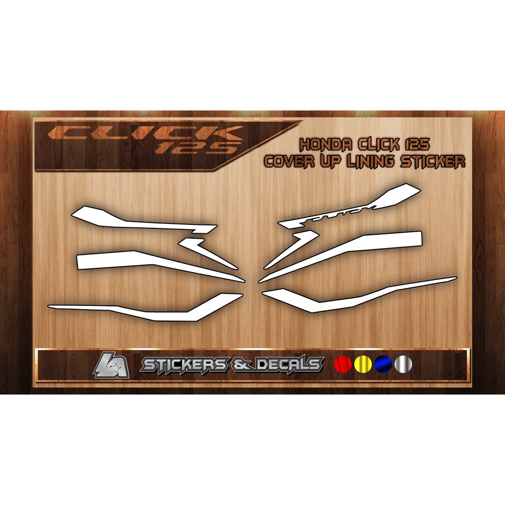 Honda Click v3 COVER UP STICKER LINING (L.A - N) | Shopee Philippines