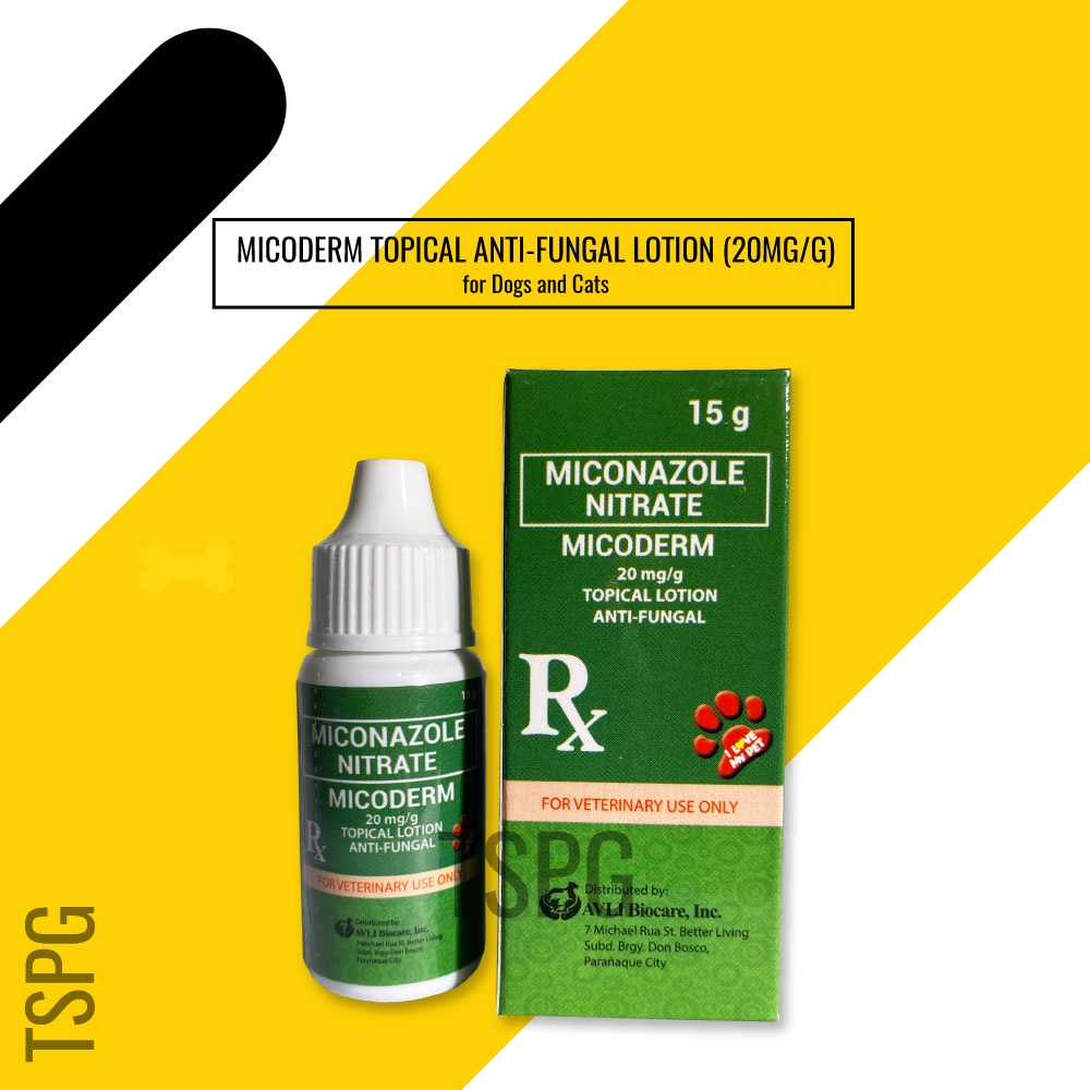 Micoderm Topical Anti-fungal Lotion 20mg/g for dogs and cats | Shopee ...