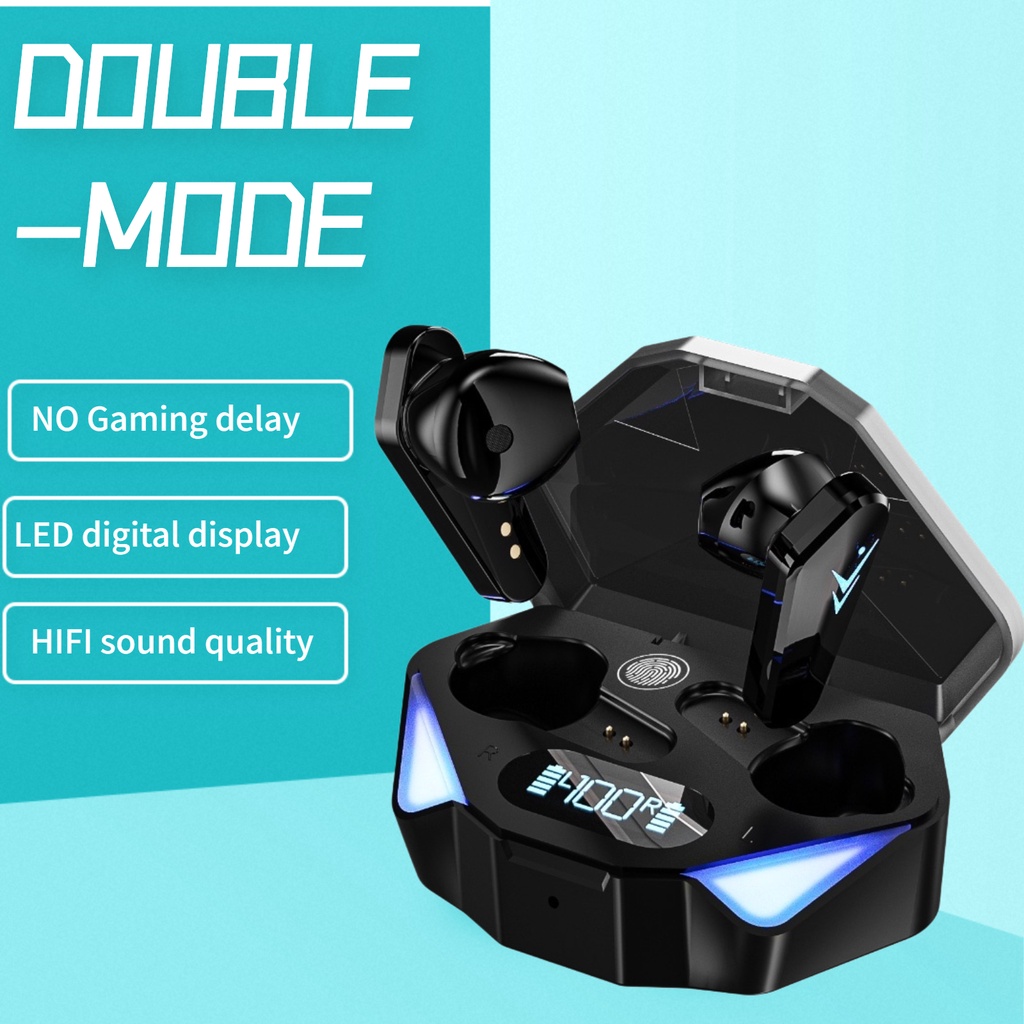 TZUZL TWS Gaming Earbuds Low Latency TWS Bluetooth Earphone with Mic ...