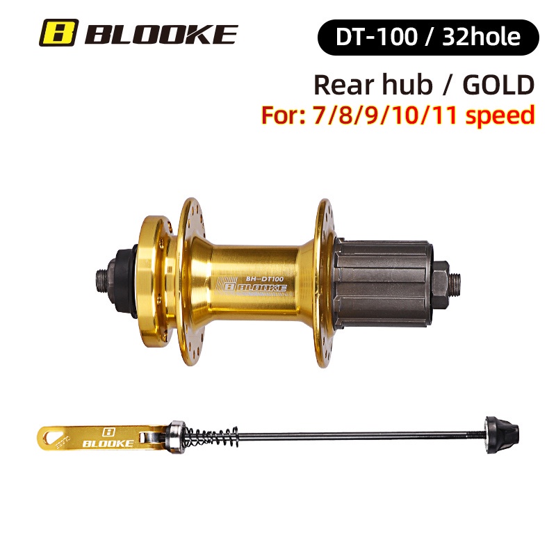 BLOOKE 32/36 holes hub ball bearing hub mtb bike hub disc brake 7/8/9/10/11 speed front rear ...