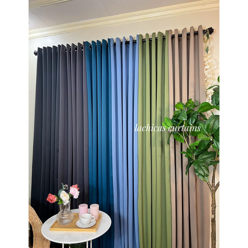 BLOCKOUT HIGH QUALITY NEW COLORS Dimmer Bedroom Curtains Dark Gray ...