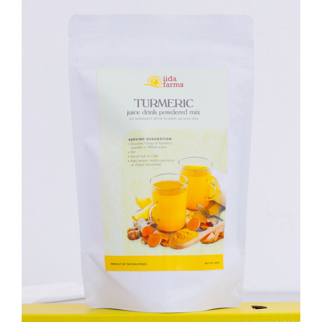 IIDA FARMS Turmeric Juice Drink Powdered Mix 200g HEALTHY ALTERNATIVE ...