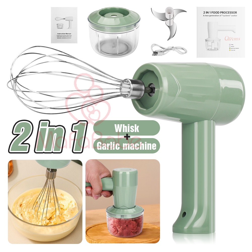 2in1 Electric Mixer Garlic Chopper And Onion Food Chopper Hand Mixer ...