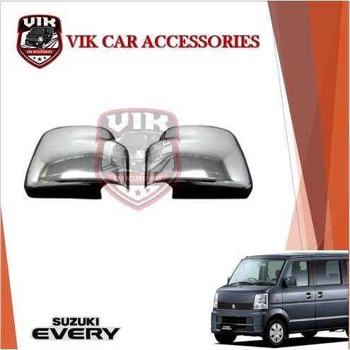 1Pair Side Mirror Chrome Cover for Suzuki DA64W Wagon and DA64V Semi ...