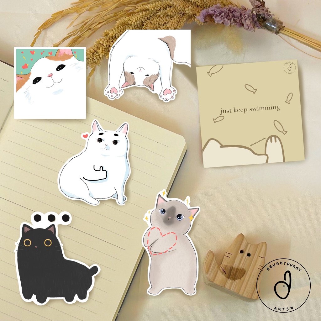 Waterproof Funny Meme Cats Sticker Flakes Vinyl Stickers | loving ...