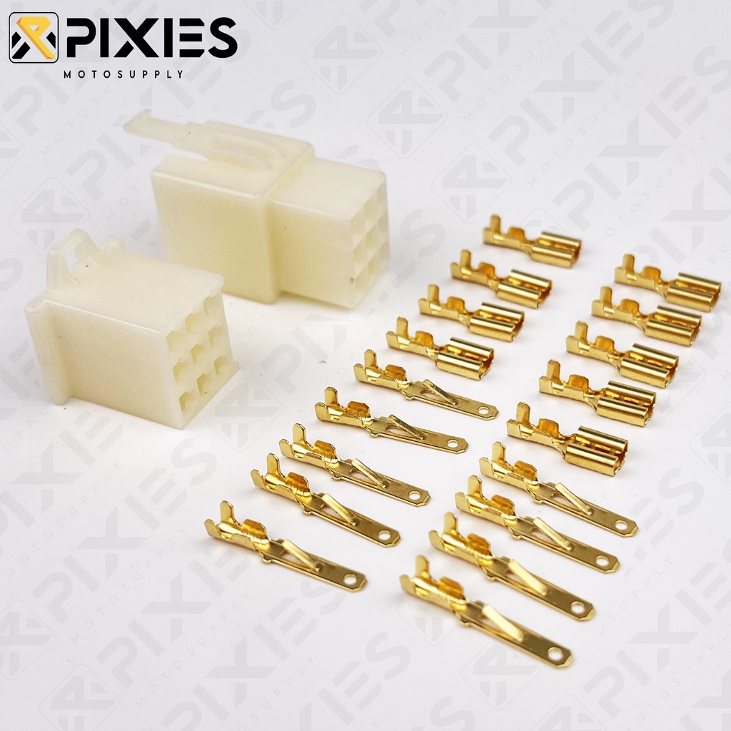 5 SETS of 2.8mm 1P / 2P / 3P / 4P /6P / 9P automobile wire connector ...