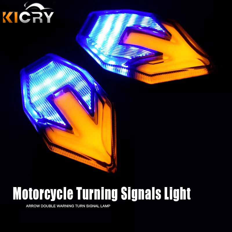 KICRY Universal Motorcycle Turning Signals Light Motorbike LED ...