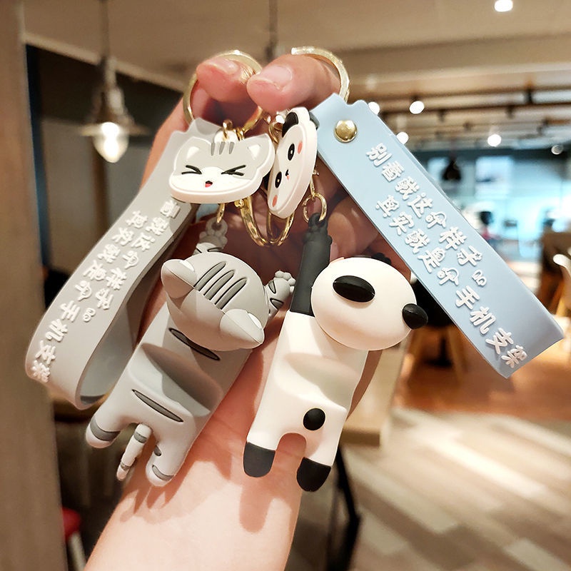 Cartoon Car Keychain School Bag Backpack Mobile Pendant Doll Birthday ...