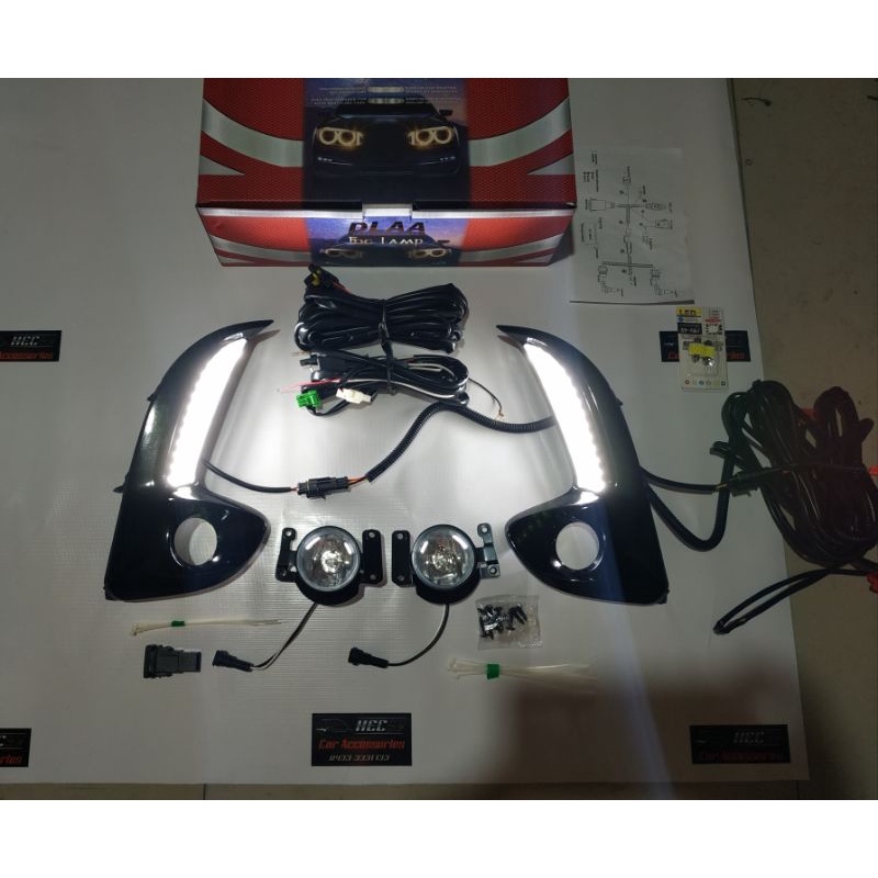 Vios Drl & Foglamps Set 2021 Fog Light 2022 Foglight 2023 Daytime Dlaa ...