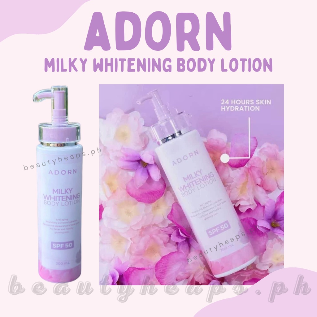 ADORN by Camille Trinidad Milky Whitening Body Lotion SPF50 (200mL ...