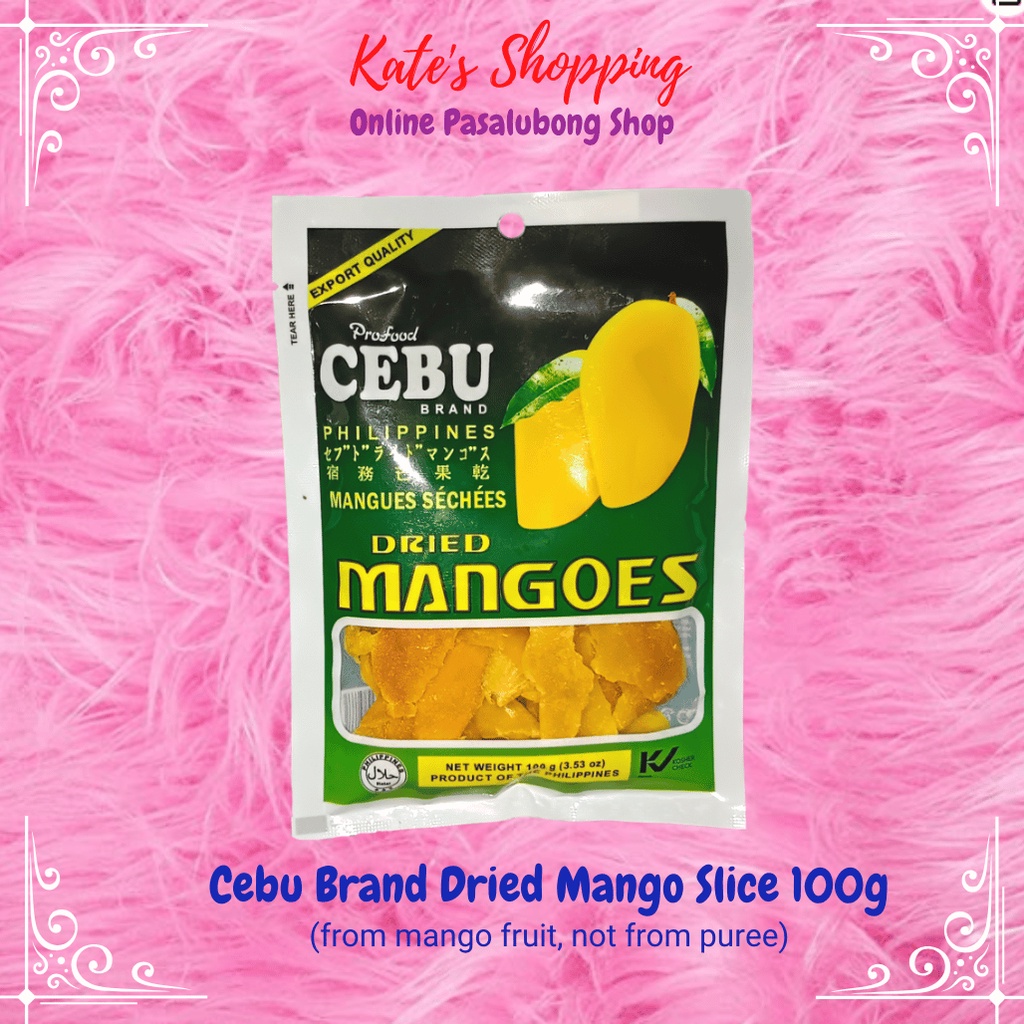 Dried Mango Slice 100g ( Cebu Brand ) | Shopee Philippines