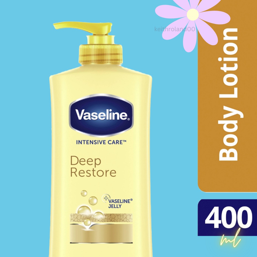 VASELINE Lotion Deep Restore Intensive Care and Moisture 400mL | Shopee Philippines