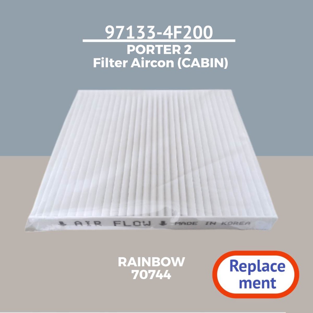 Filter Aircon (CABIN) for HYUNDAI Porter 2 [Replacement] Part #;97133 ...