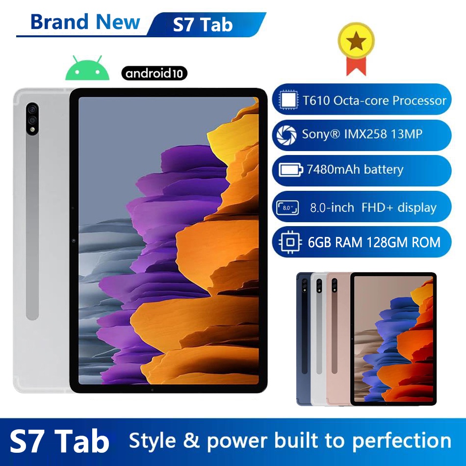 Produk Baru Tablet PC Tab S7 12GB + 512 GB FE 5G Merek Baru Android 10. ...