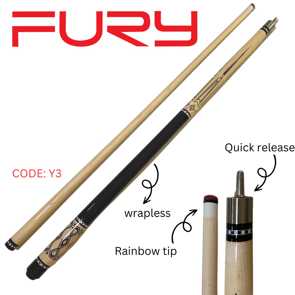 Fury Billiard Cue Stick / Bilyaran/ billiard accessories | Shopee ...