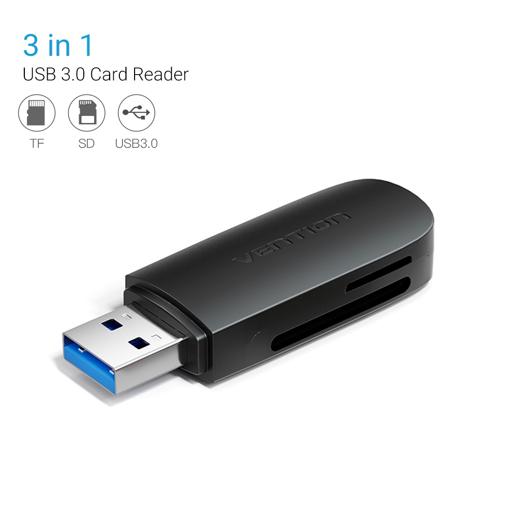 Vention Usb Card Reader 2.0 3.0 Tf Sd Micro Type-C Otg Converter For ...