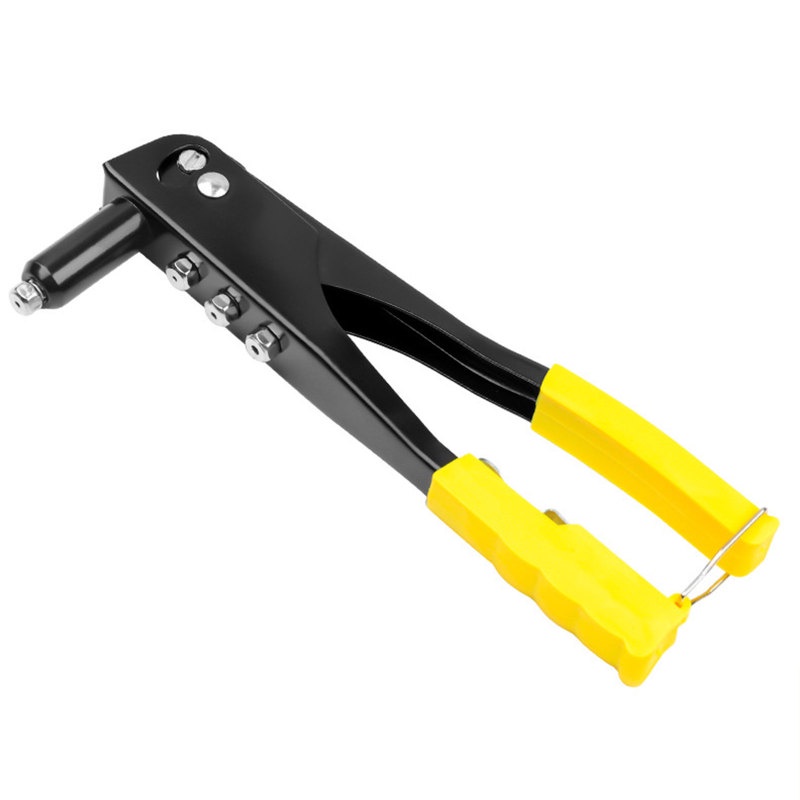Heavy-Duty Hand Riveter Manual Rivet Tool Metal Rivet Gun with 4 Heads ...