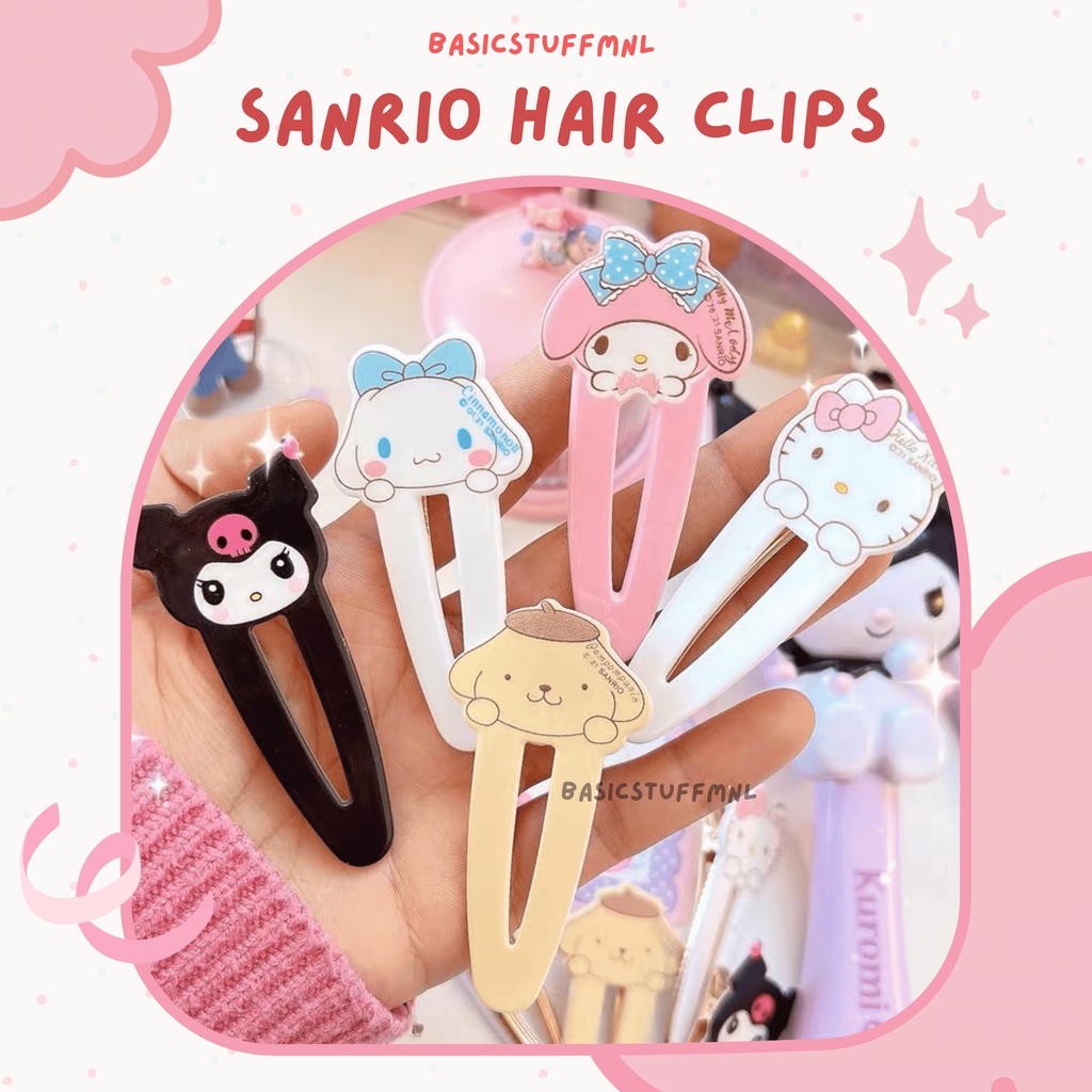 basicstuffmnl Sanrio Hair Clips | Shopee Philippines