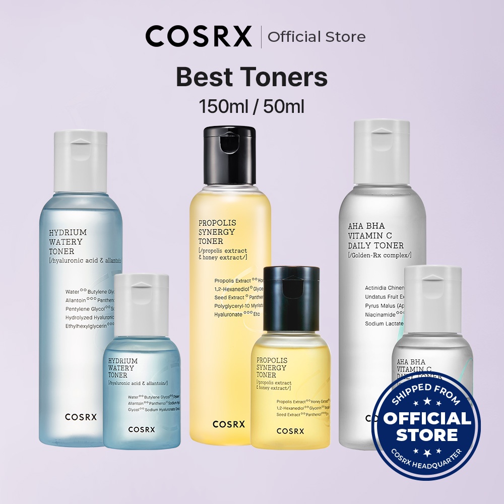 [COSRX OFFICIAL] Refresh ABC Toner 150ml,50ml / Hydrium Watery Toner 150ml ,50ml/ Full Fit ...
