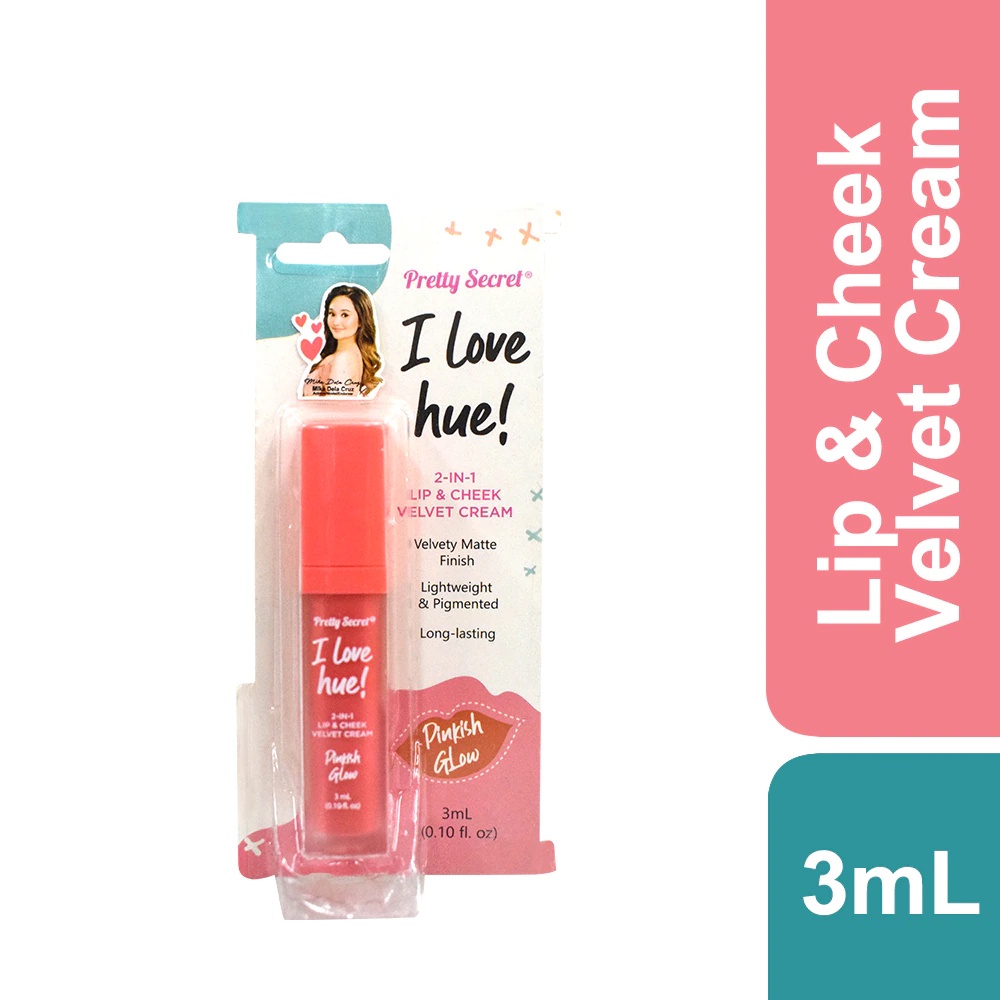 PRETTY SECRET 2-In-1 Lip and Cheek Velvet Cream Pinkish Glow 3ML ...