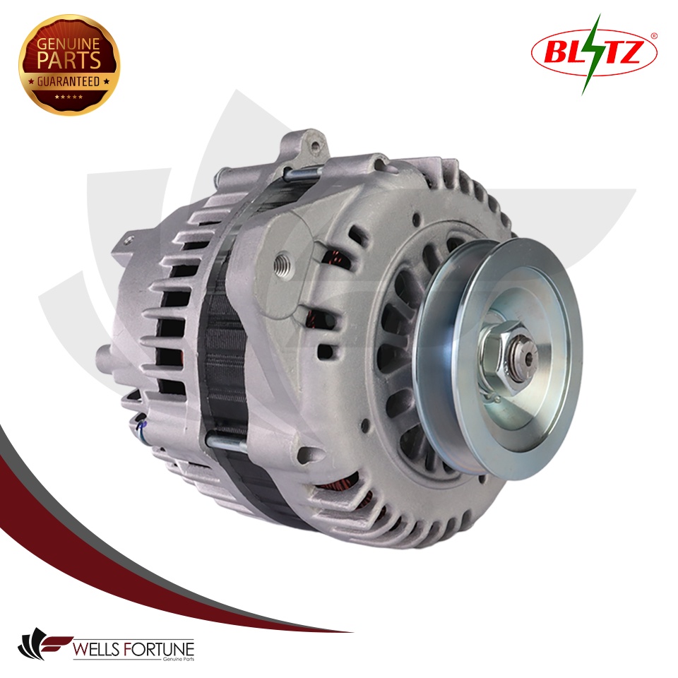 NISSAN TD-27 12V 100A WITHOUT PUMP SINGLE PULLEY BLITZ ALTERNATOR ...