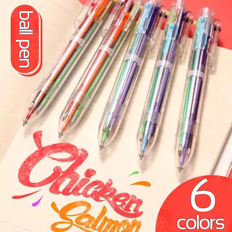 Creative Multi-Color Ballpoint Pen Multi-Functional Color Personalized ...