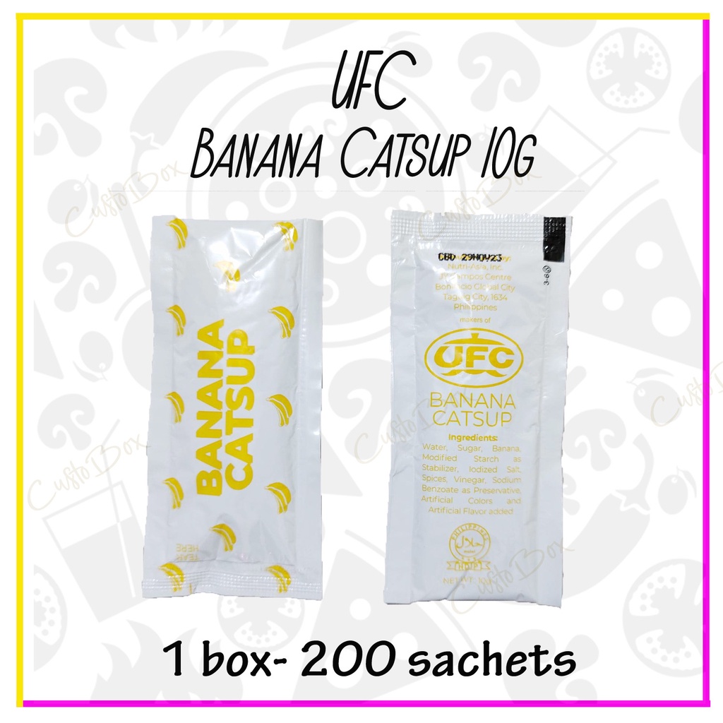 Banana Catsup / UFC 1 Box 200pcs 10g per sachet | Shopee Philippines