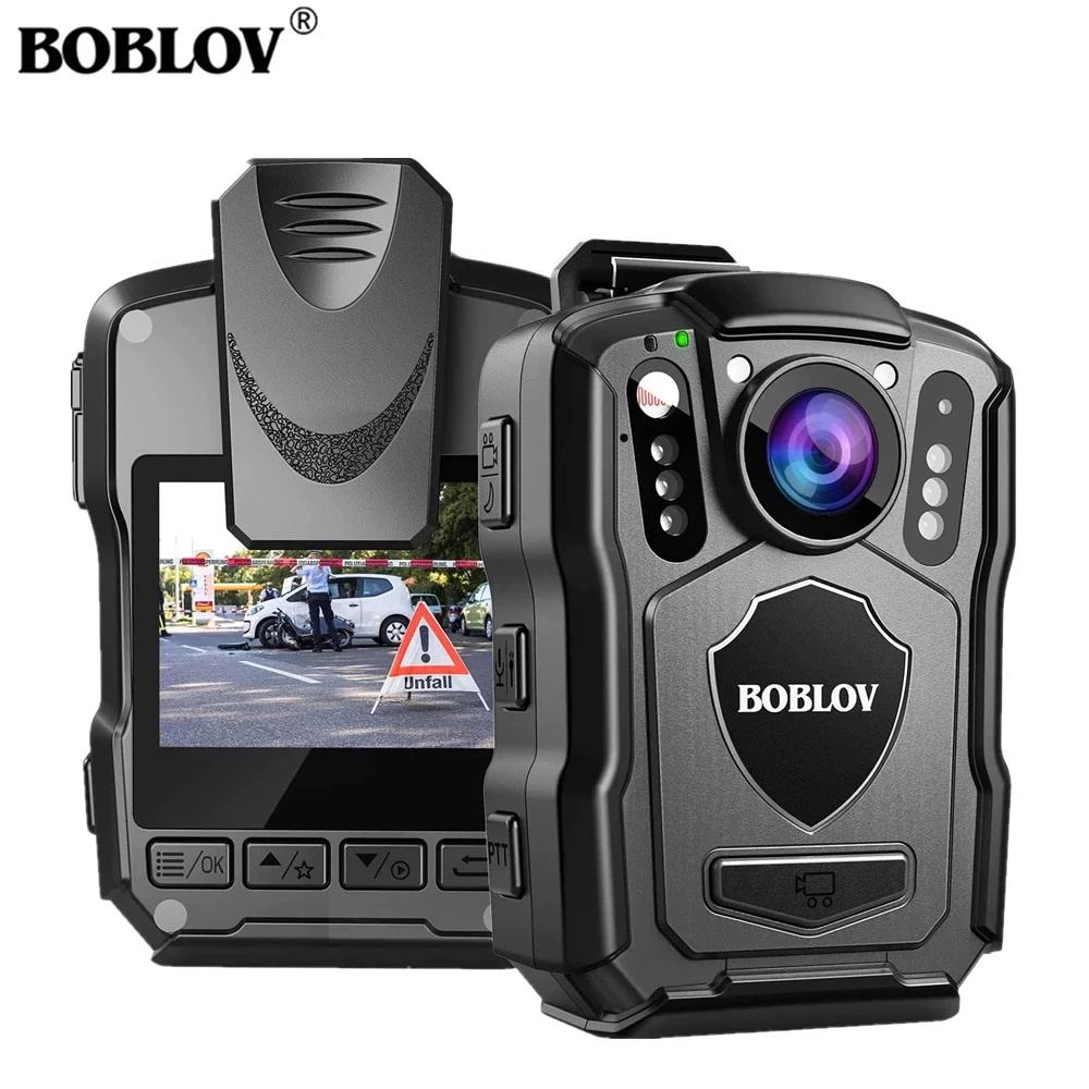 BOBLOV M5 2K QHD IR Night Vision Police Camera Security Body Worn ...