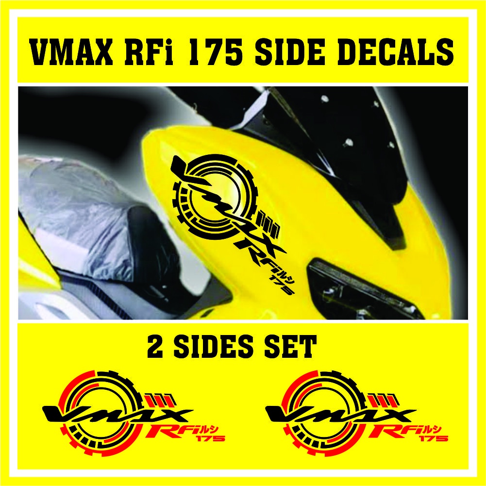 RUSI VMAX RFi 175 SIDE DECALS , RUSI RFI STICKER DECALS , VMAX RFi ...