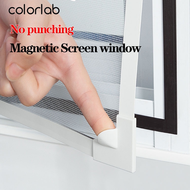 Adjustable Magnetic Window Screen Anti Mosquito Net Mesh with Strip ...